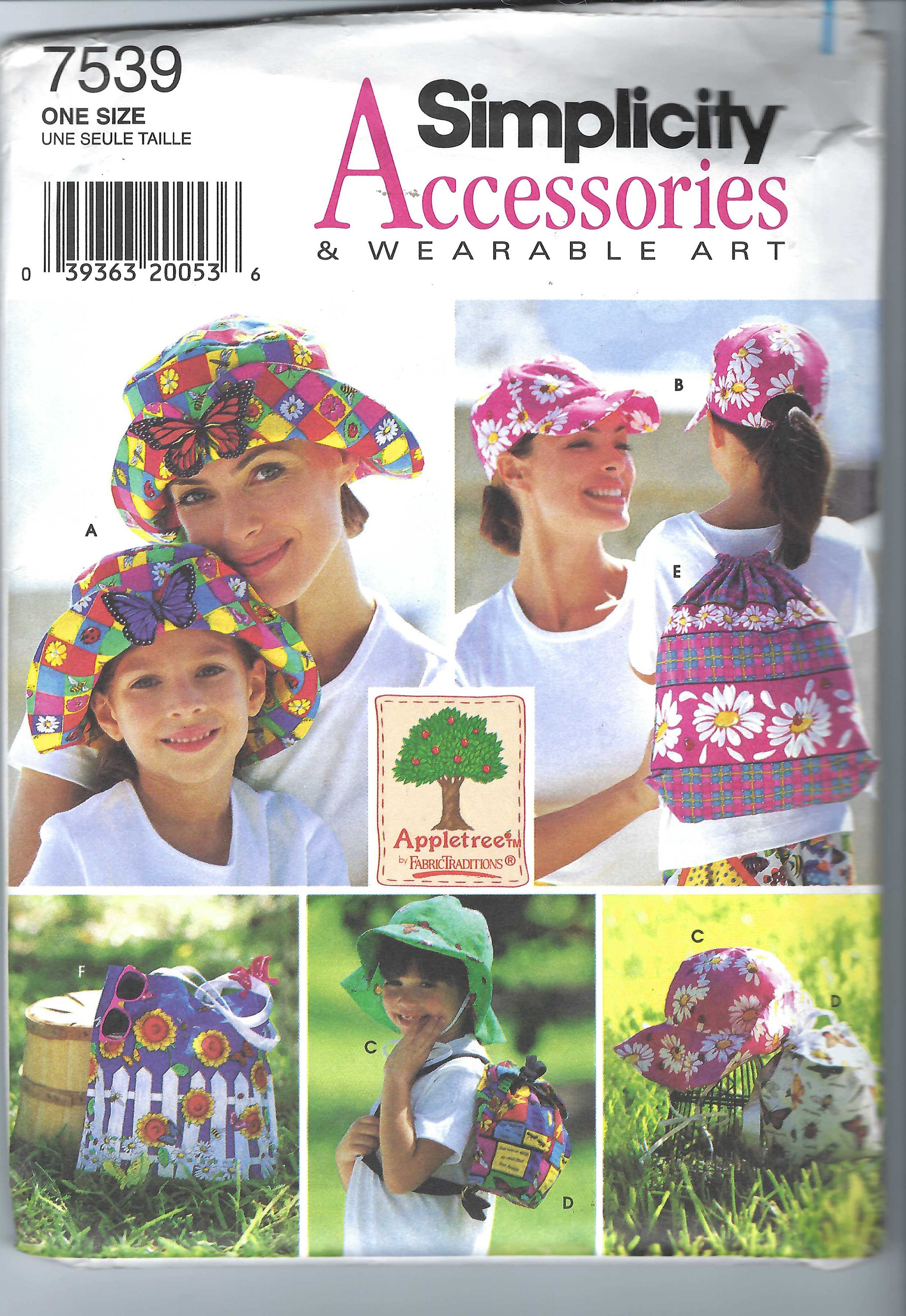 Uncut Vintage Simplicity Sewing Pattern 7539 Accessories Sewing Pattern ...