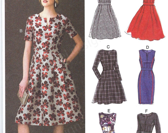 Uncut Vogue Sewing Pattern 977 10337 9267 Womens Fit & Flare Dress ...