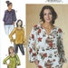 Uncut Butterick Sewing Pattern Misses Top/shirt Butterick 6632 Sewing ...