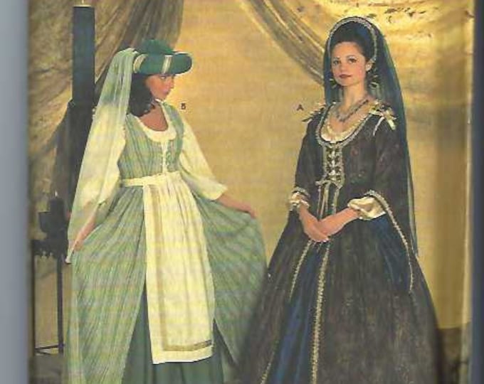 Uncut Simplicity Sewing Pattern 7756 Misses Reenactment Costume ...