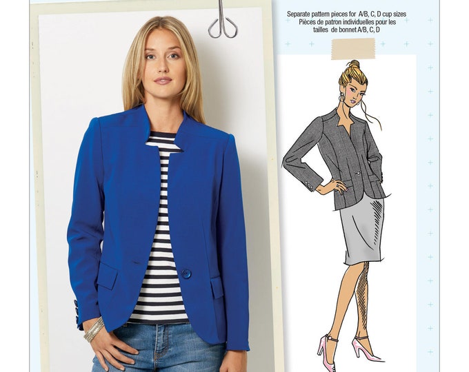 Uncut Womens' Jacket Butterick Pattern 6641 Women's - Etsy