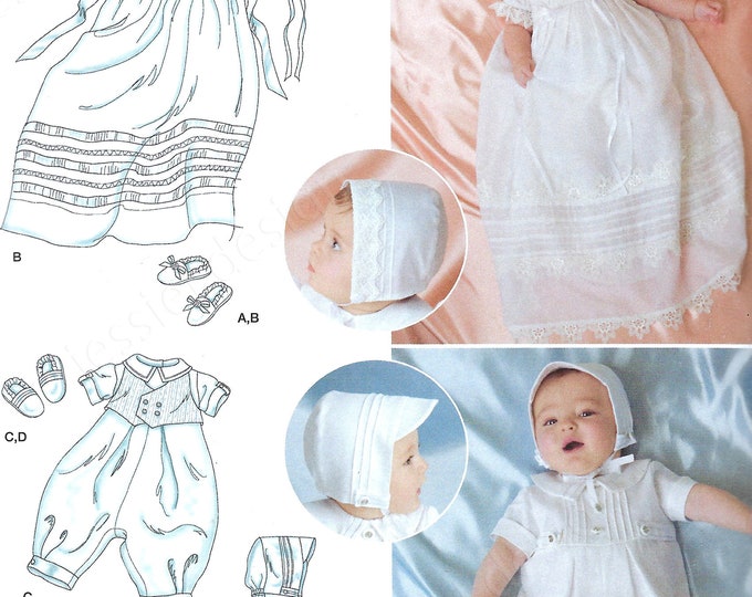 Uncut Simplicity Sewing Pattern 2457 CHRISTENING Heirloom Baby Size Xxs ...