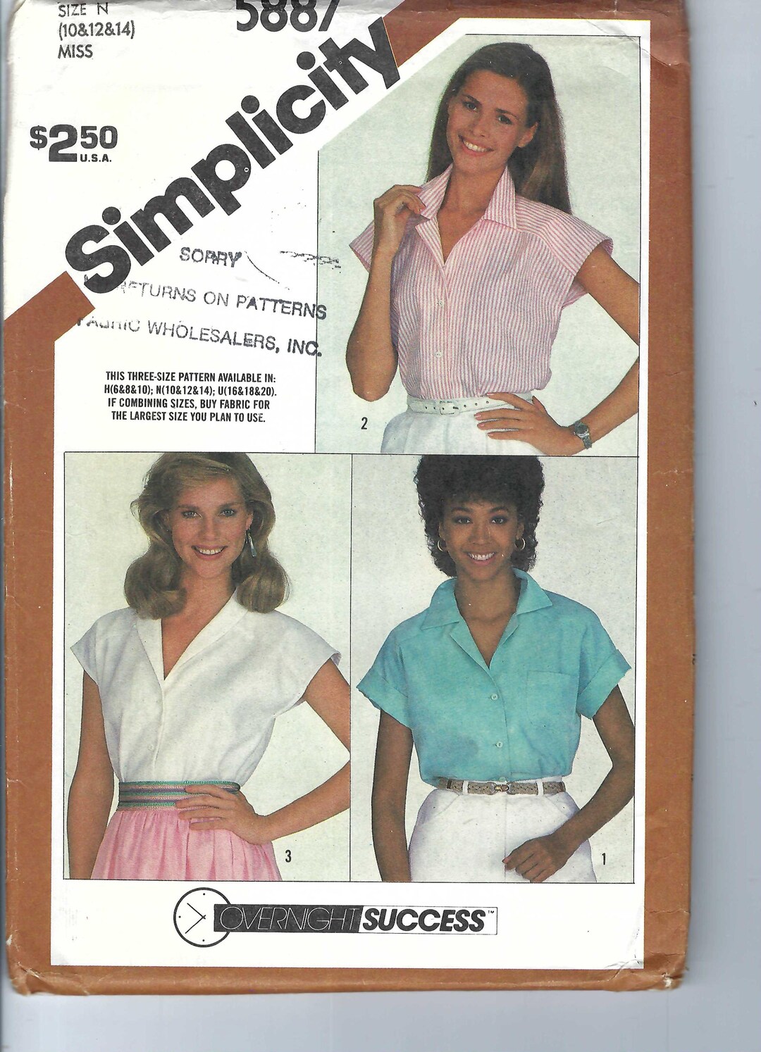 Uncut Vintage Simplicity Sewing Pattern 5887 Simplicity Vintage SEWING ...