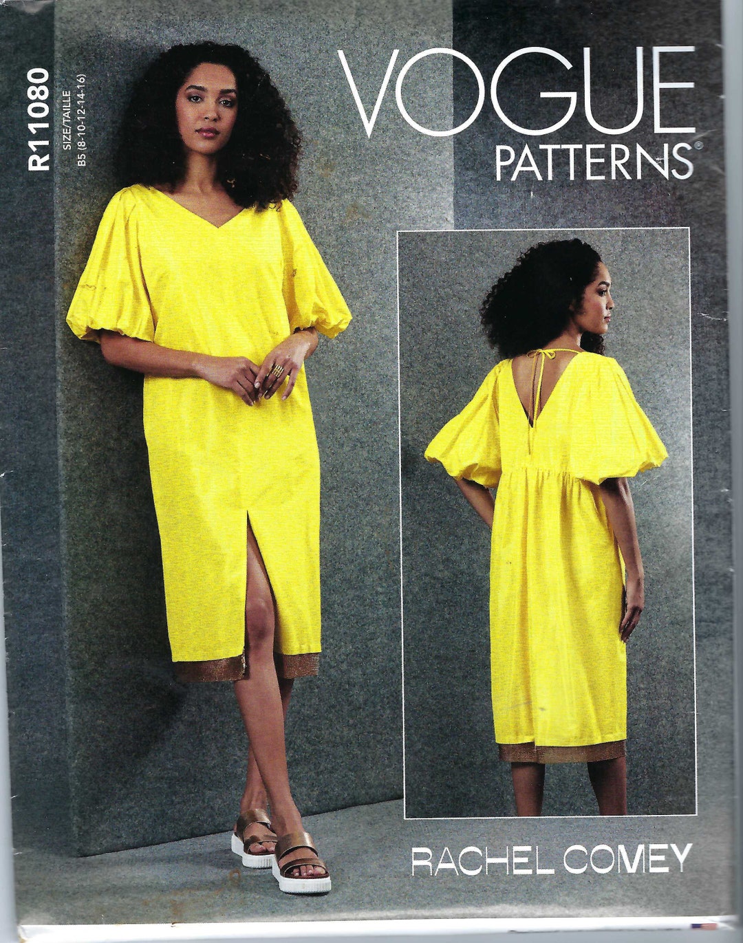 Uncut Vogue Sewing Pattern 1798 11080 Rachel Co Mey Misses Very Loose ...