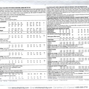 Uncut Simplicity Sewing Pattern 4255 Girls Plus Uncut Factory-fold ...