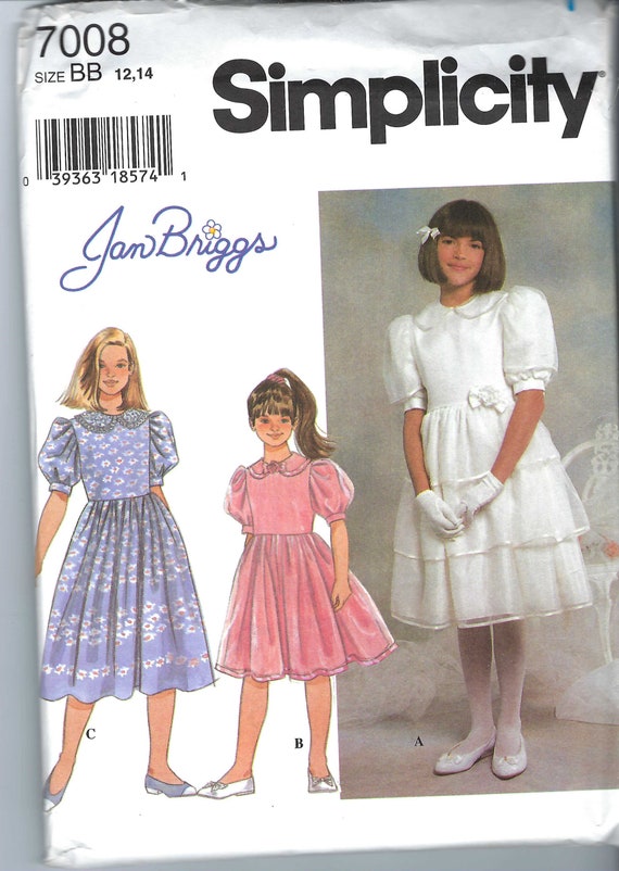 Uncut Vintage Simplicity Sewing Pattern 7008 Jan Briggs Girls - Etsy