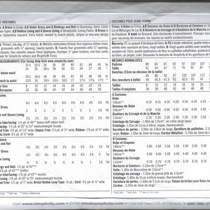 Uncut Simplicity Sewing Pattern 2573 Misses Costume, Dress, Under Dress ...