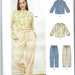 Uncut New Look Sewing Pattern Women's Tops and Pants, Cropped Pants ...