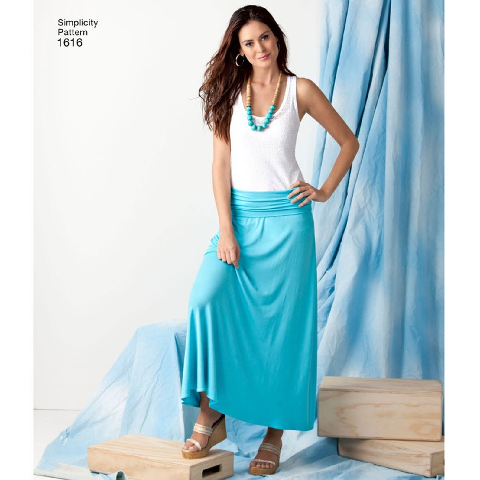 Uncut Simplicity Sewing Pattern 1616 Easy Summer Skirts Yoked Waist Hi ...