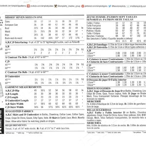 Uncut New Look Sewing Pattern 6437 Womens Skirts Womens Skirt in Two ...