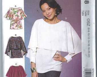 Uncut Mccalls Sew Sewing Pattern 9483 Misses Dress & Overdress Jumper ...