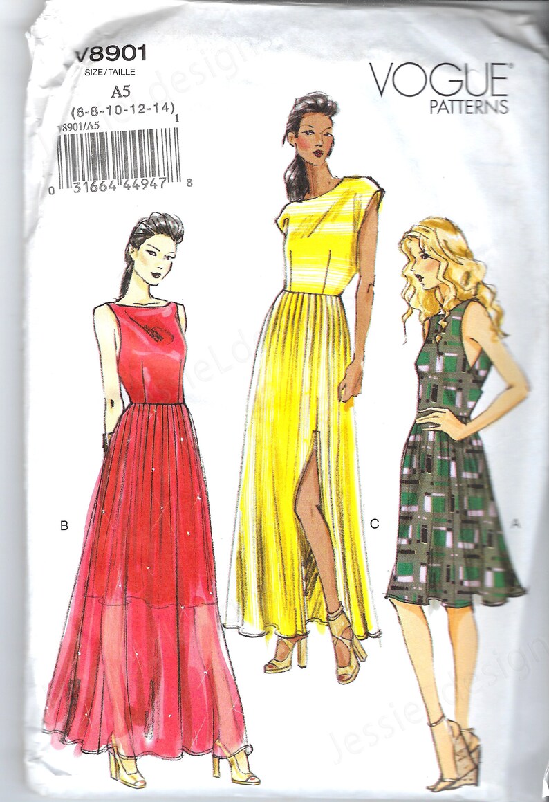 Uncut Vogue Sewing Pattern 8901 Pretty Assortment of Lined - Etsy