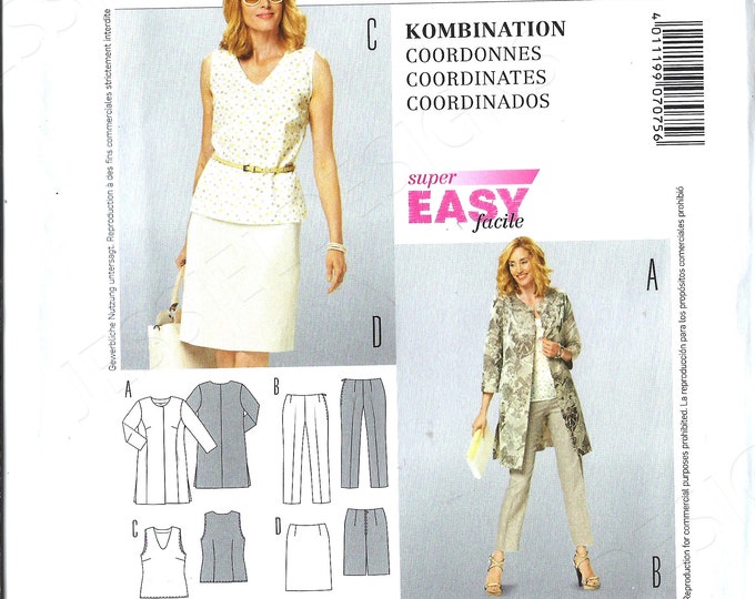 FF Burda Style Sewing Pattern 7075 - Misses Super-easy, Semi-fitted ...