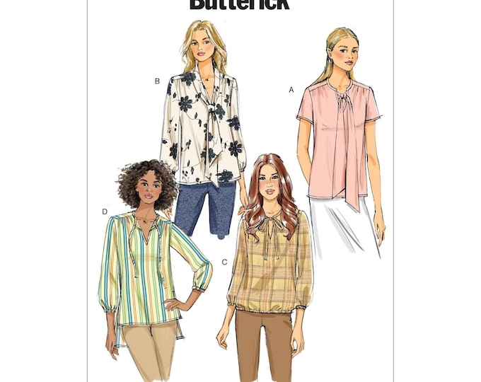 Uncut Butterick Patterns 6378 B6378 Misses Top and Tunic Sizes A5 6-8 ...
