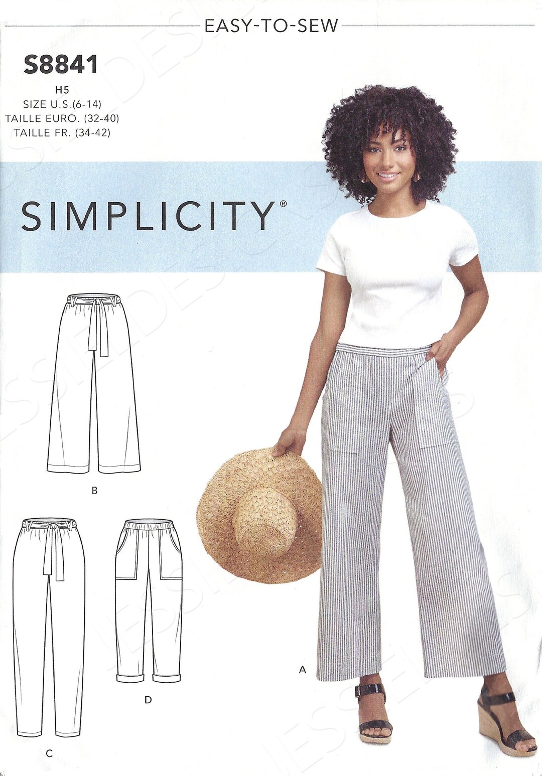 Uncut Simplicity Sewing Pattern 10135 S8841 8841 Easy to Sew Misses ...