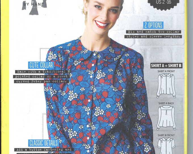 Uncut Sewing Pattern Simply Sarah Shirt With Cute Collar Sz 2-16 FF - Etsy