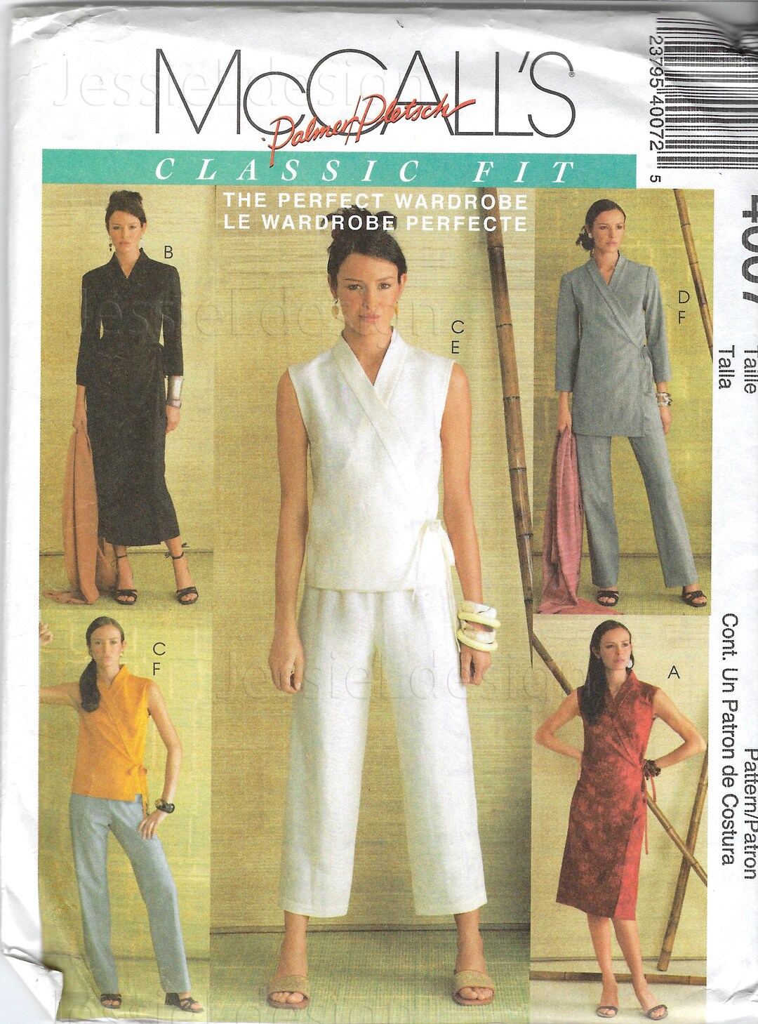 Uncut Mccalls Sew Sewing Pattern 4007 - Top Dress and Pant Pattern Size ...