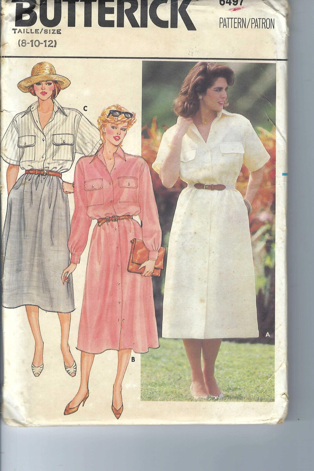 Uncut Vintage Butterick Sewing Pattern 6497 Vintage Butterick SEWING ...