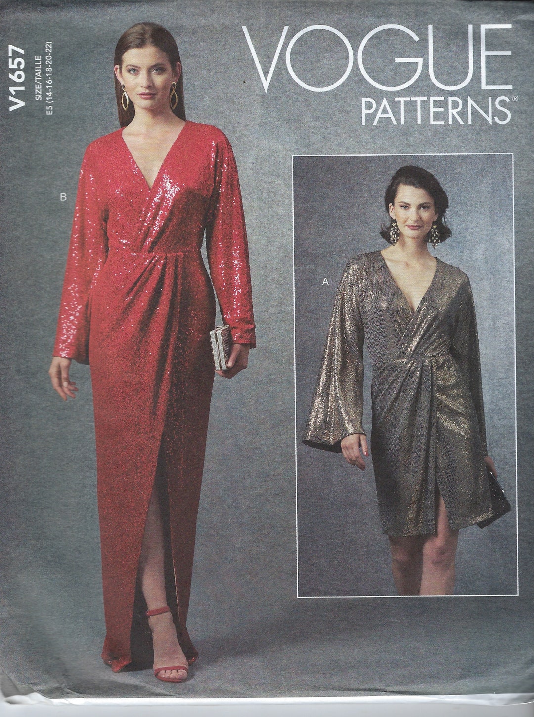 Uncut Vogue Sewing Pattern 1657 Misses' Special Occasion Dress Size 6 ...