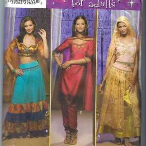Uncut Simplicity Sewing Pattern 4249 Women's Belly Dance Costume Size 6 ...