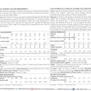 Uncut Simplicity Sewing Pattern 9769 1139 Civil War Under Garments ...