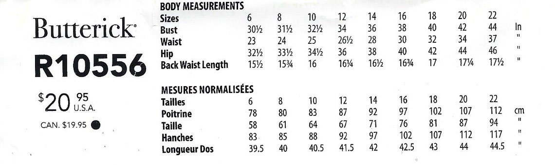 Uncut Butterick Sewing Pattern 10556 6722 Misses' Dresses | Etsy