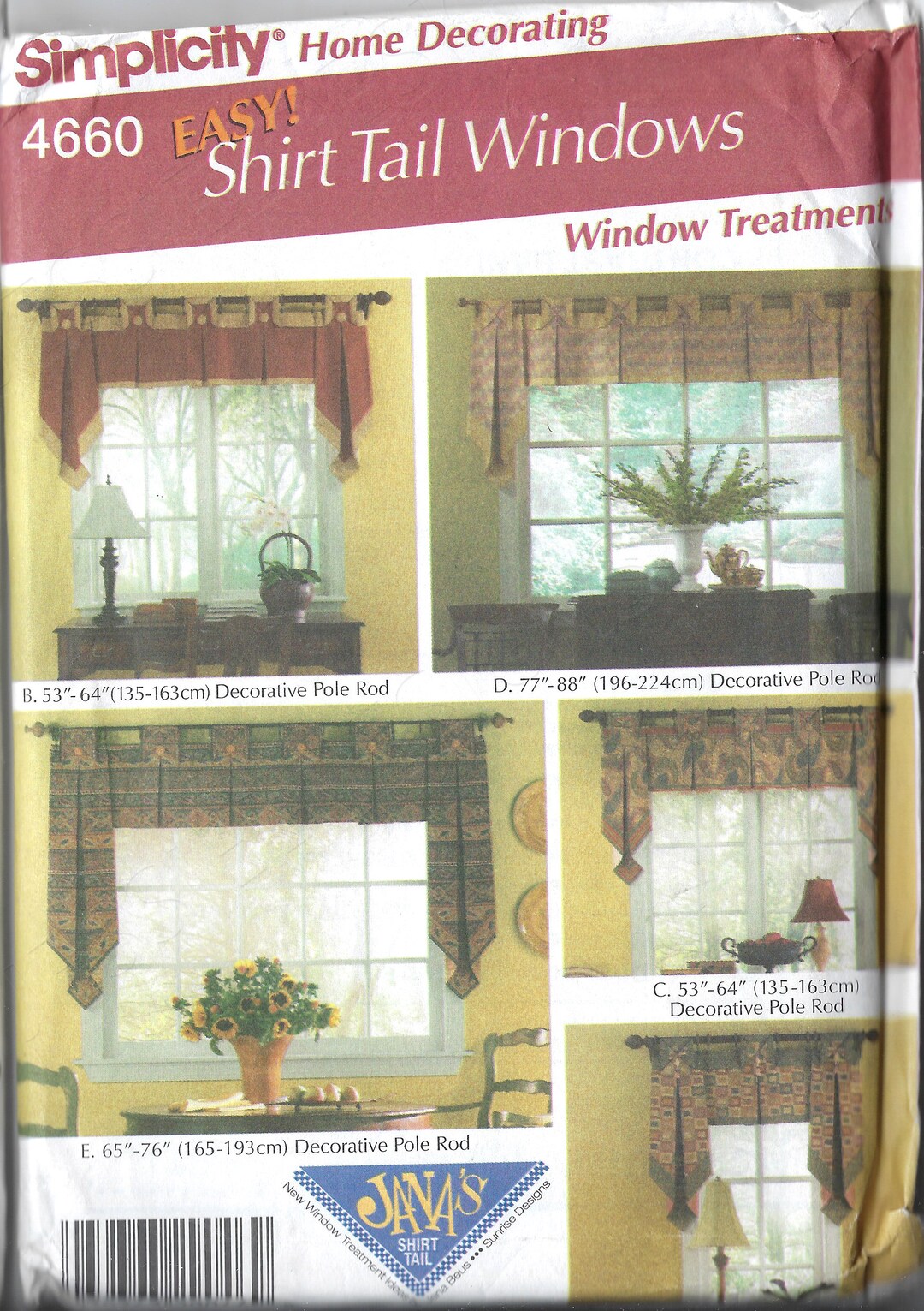Uncut Simplicity Sewing Pattern Home Decorating Pattern 4660 Sew Your ...