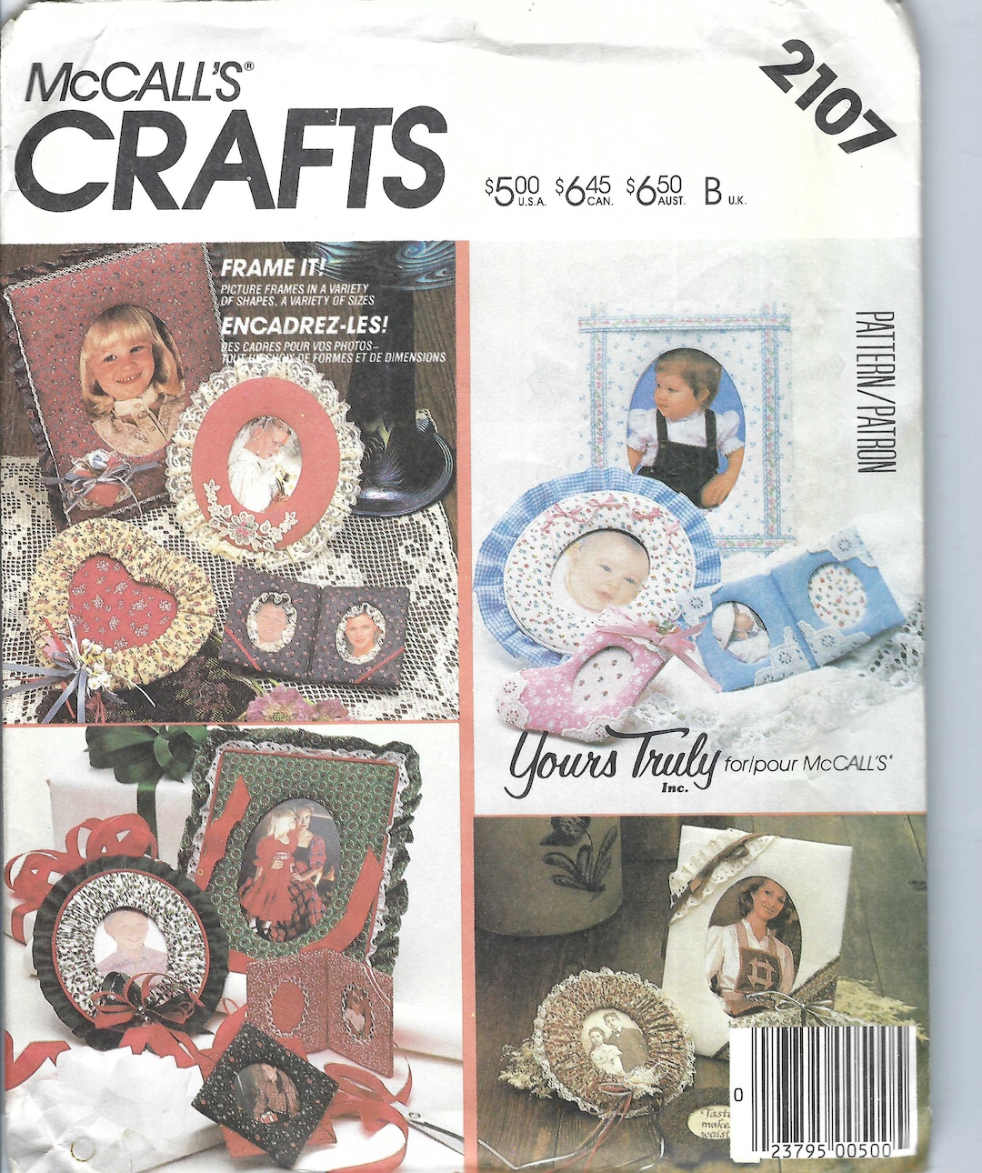 Uncut Vintage Mccalls Sewing Pattern 2107 Mccalls Craft Pattern Set of ...