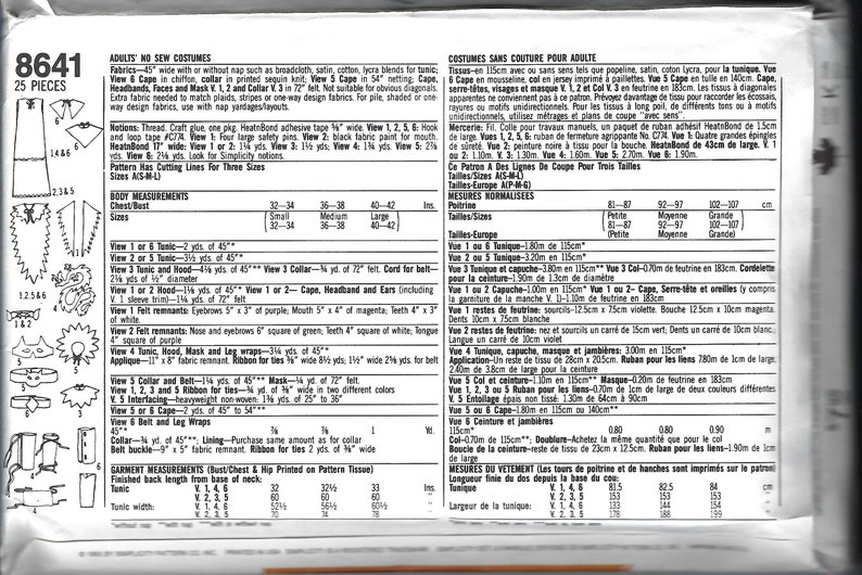 Uncut Vintage Simplicity Sewing Pattern 8641 Adults' NO - Etsy