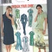 Uncut Simplicity Sewing Pattern 10595 9134 Misses' Released Pleat Dress ...