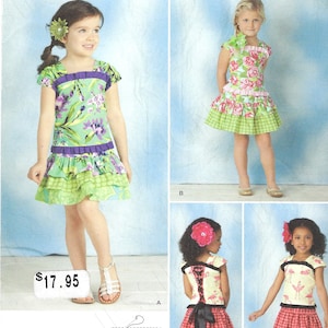 Uncut Simplicity Sewing Pattern 250 1627, Child's Corset Back Top and ...