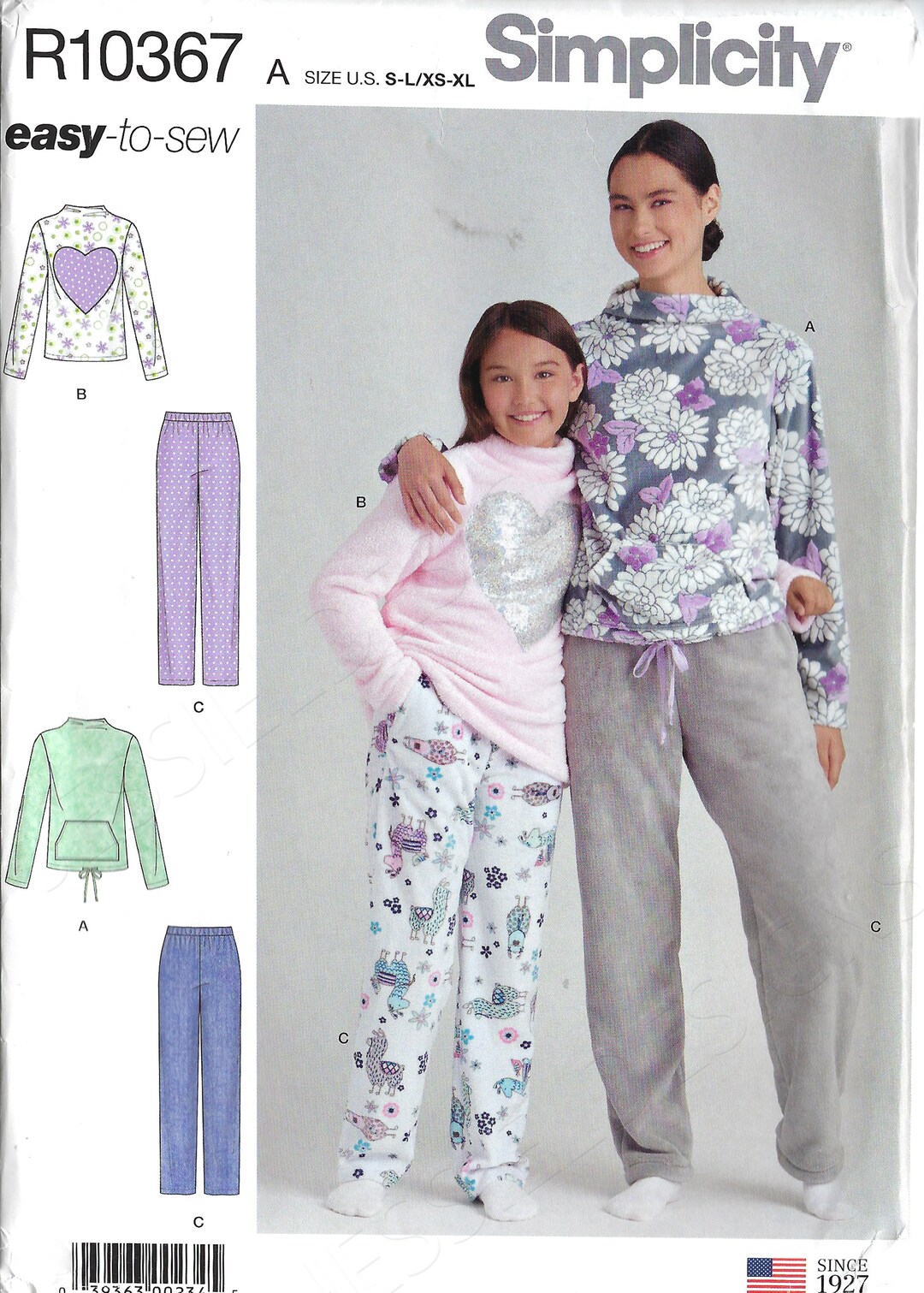Uncut Simplicity Sewing Pattern 11190 10367 9019 Easy Pajama Tops ...