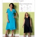 Uncut Butterick Sewing Pattern 6359 Misses'/women's Wrap-front Dresses ...