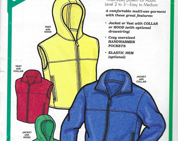 Uncut Green Pepper Sewing Pattern 700 Plush Polar Jacket and - Etsy