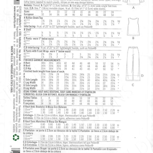 Uncut Simplicity Sewing Pattern 10500 S9112 9112 Misses' Button Down ...