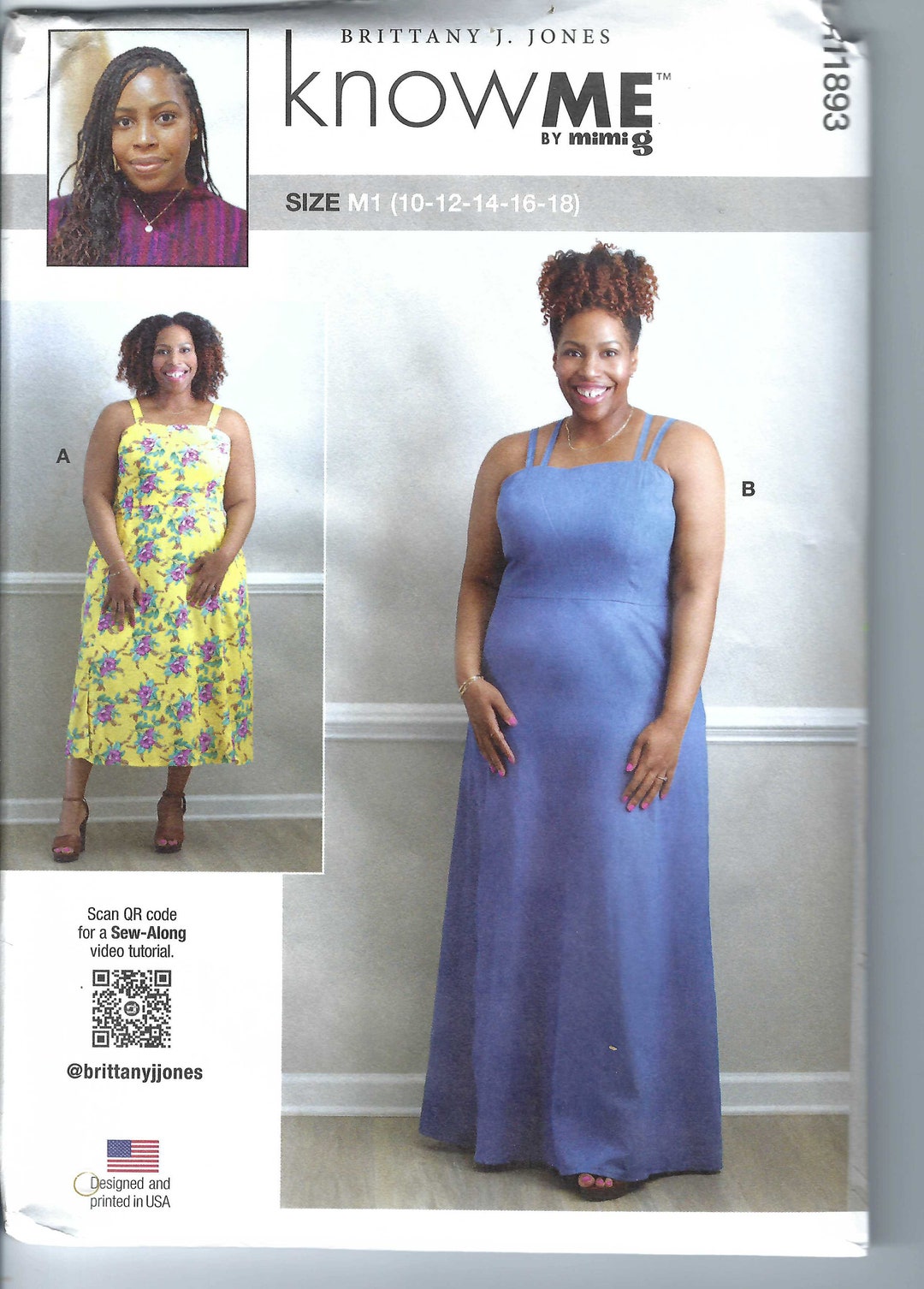 Uncut Mccalls Sewing Pattern Know ME 11893 2040 Know Me Misses Dress ...