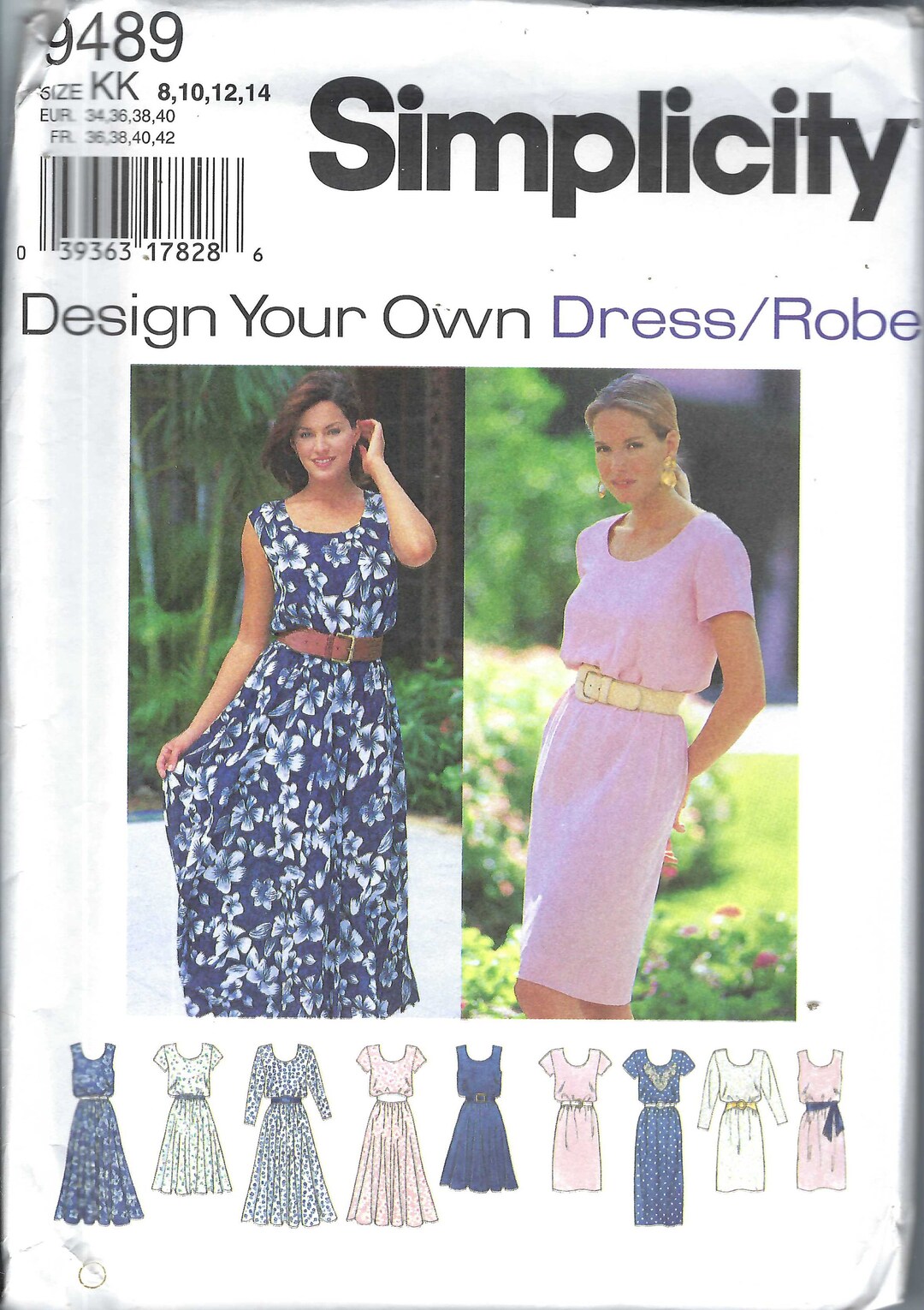 Uncut Vintage Simplicity Pattern 9489 Vintage Simplicity Sewing Pattern ...