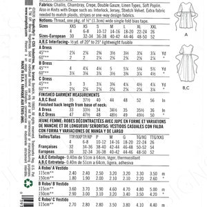 Uncut Simplicity Sewing Pattern 9140 10599 Misses Dress Pattern Easy to ...