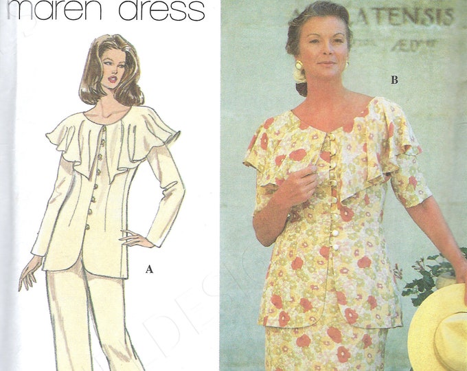 Uncut Vintage Simplicity Sewing Pattern 8426 6 Made Misses Cardigan ...