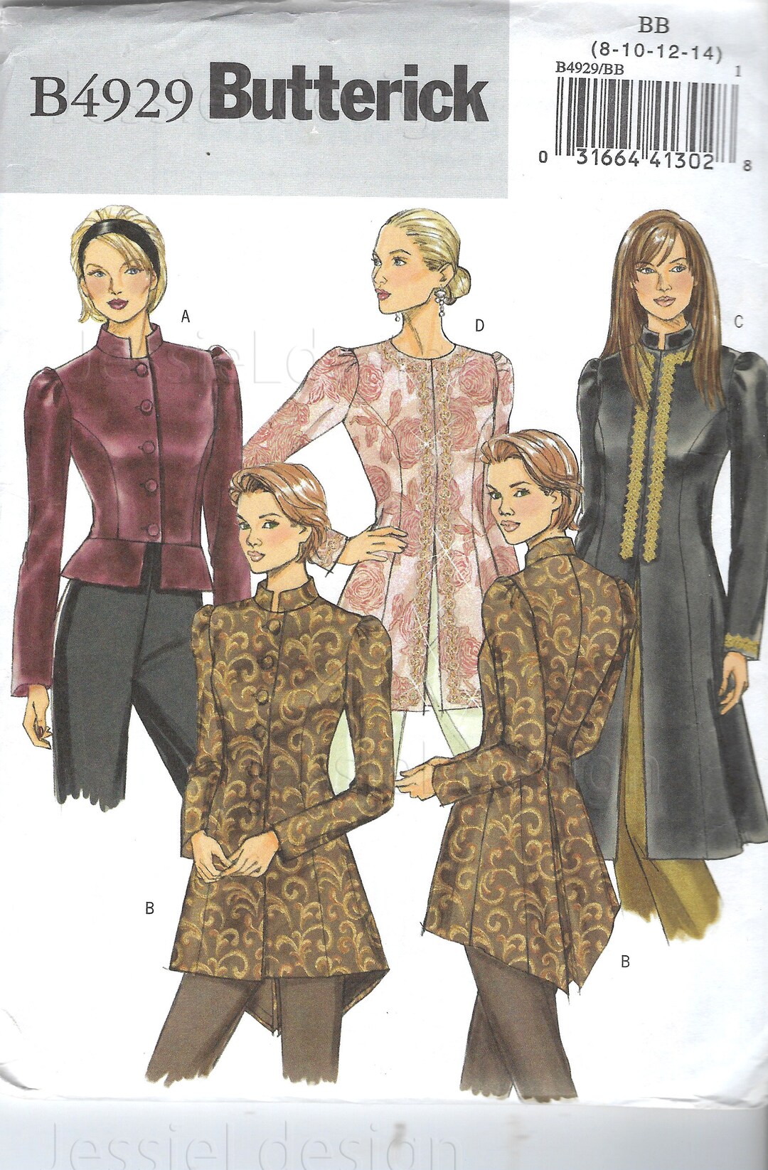 Uncut Butterick Sewing Pattern 4929, Jacket Pattern, Unlined Easy Sew ...