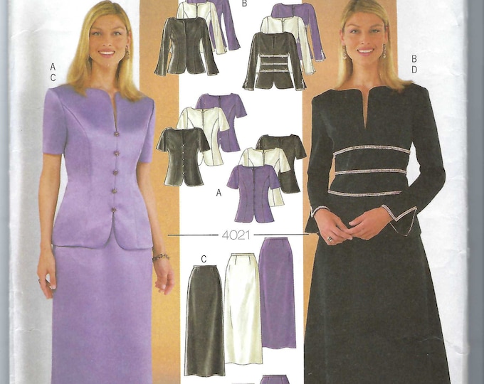Uncut Butterick Sewing Pattern B6213 6213 Misses' Draped-pocket Jumper ...