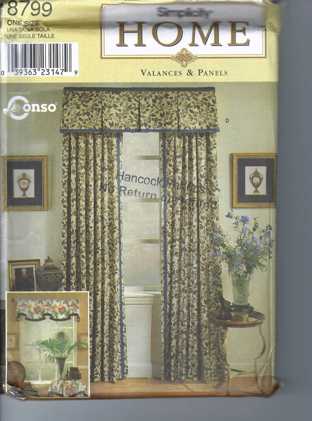 Uncut Simplicity Sewing Pattern 8799 Valances and Panels FF - Etsy