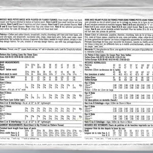 Uncut Vintage Simplicity Sewing Pattern 8610 Misses Dress Pleated ...