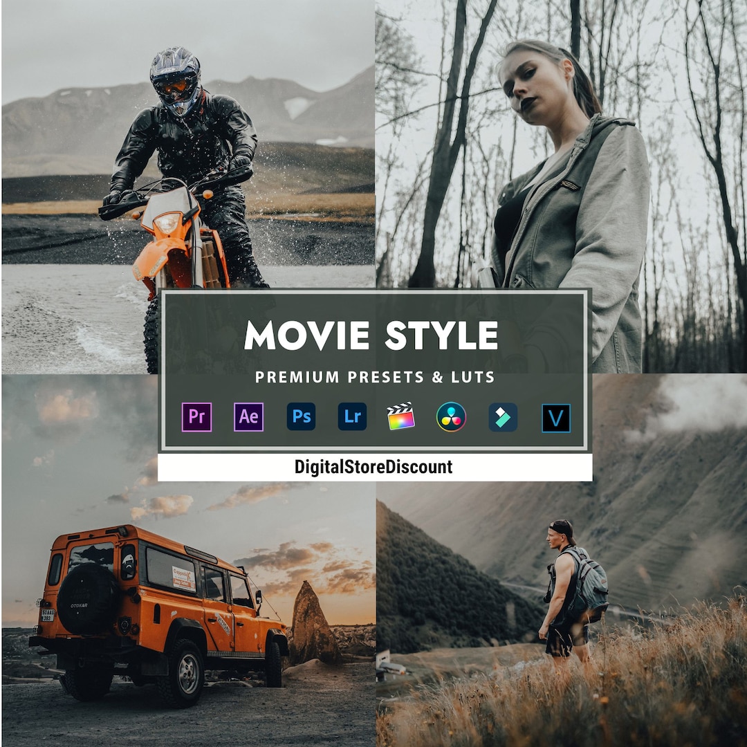 15 Movie Style Presets and Luts: Photo & Video Filters (PC and Mobile ...