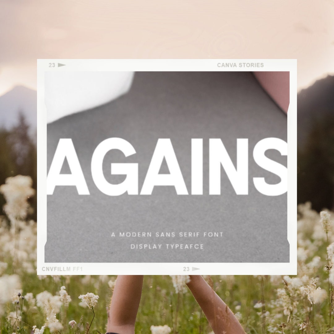 Again Font San Serif Font, Slab Serif Font, Signature Font, Farmhouse ...