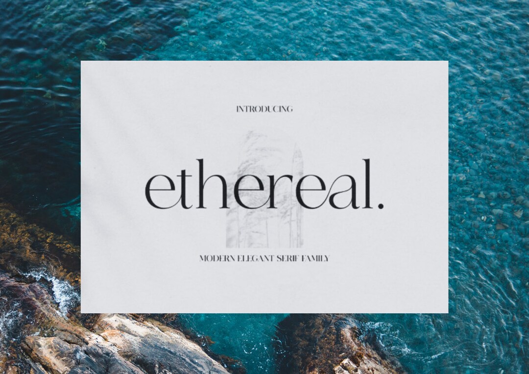 Ethereal Font Fancy Font, Modern Font, Script Font, Serif Font ...
