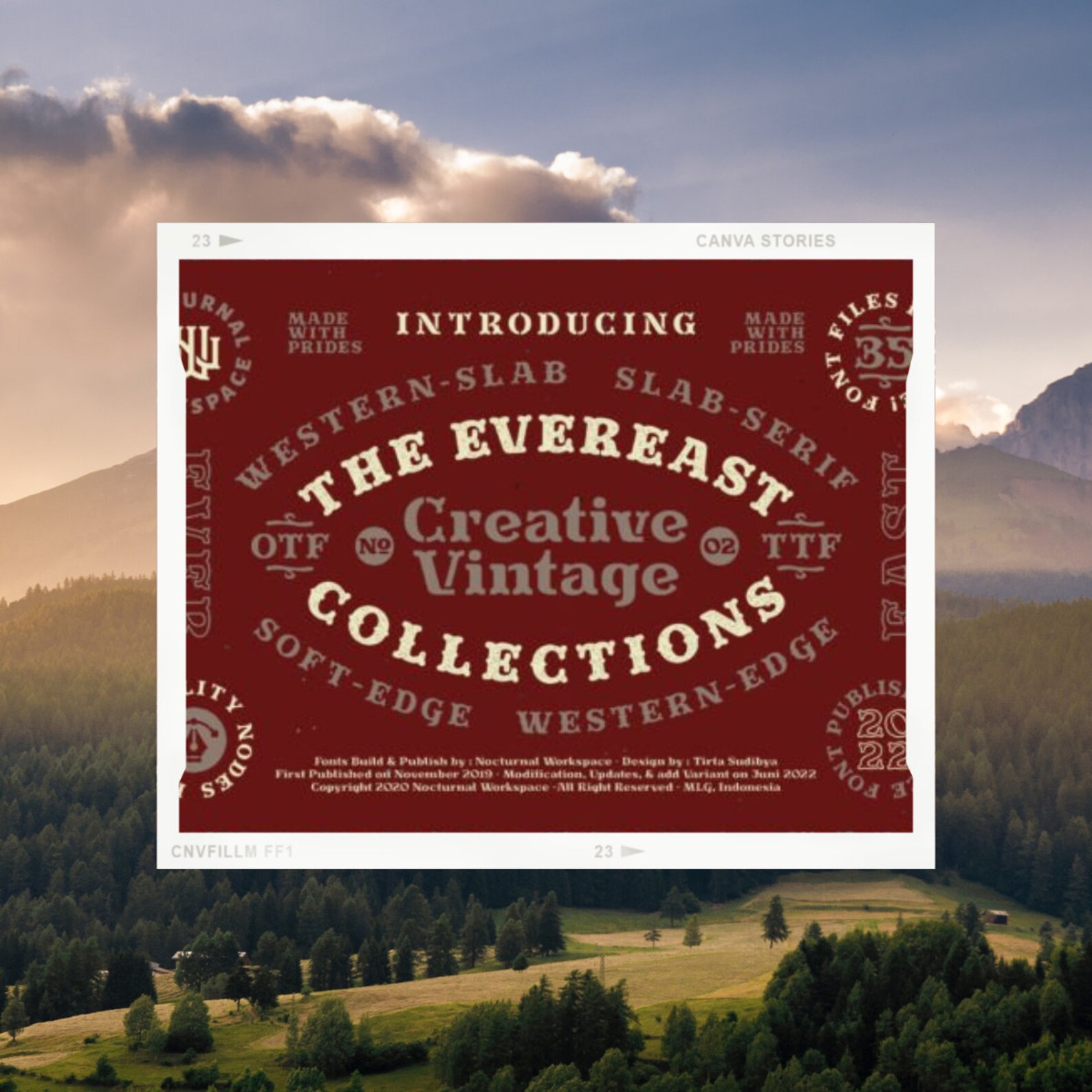 Evereast Collection Font Bundle Slab Serif Font, Script Font,procreate ...