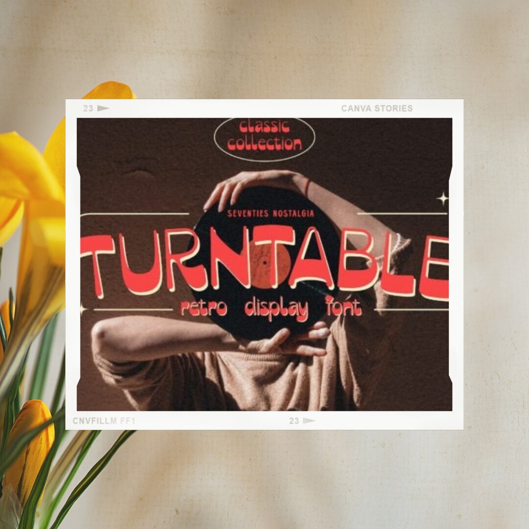 Turntable Font Retro Font, Playful Font, Script Fonts, Wedding Font ...