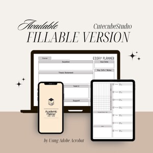 Printable Academic Planner Template for Student, Term Register, Course ...