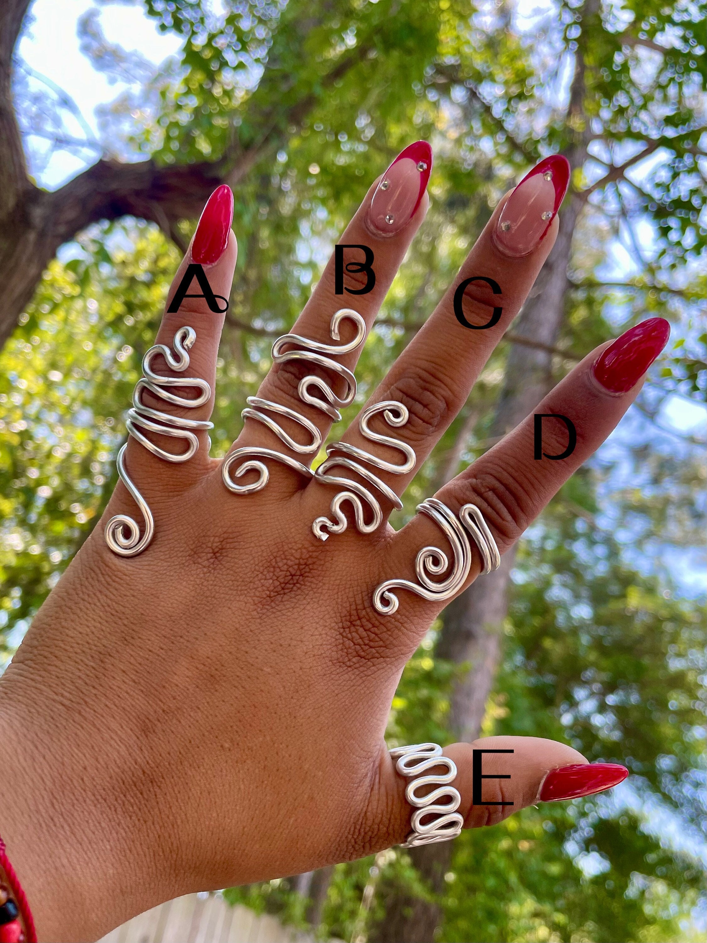 Loopy Wire Adjustable Rings - Etsy